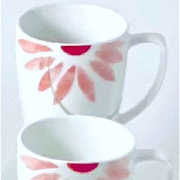 Corelle | Dining | Two Corelle Square Pretty Pink Mugs | Poshmark